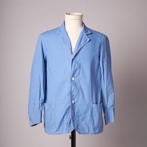 Vintage | Jackets & Coats | Vintage 96s Light Blue Chore Jacket Shirt ...